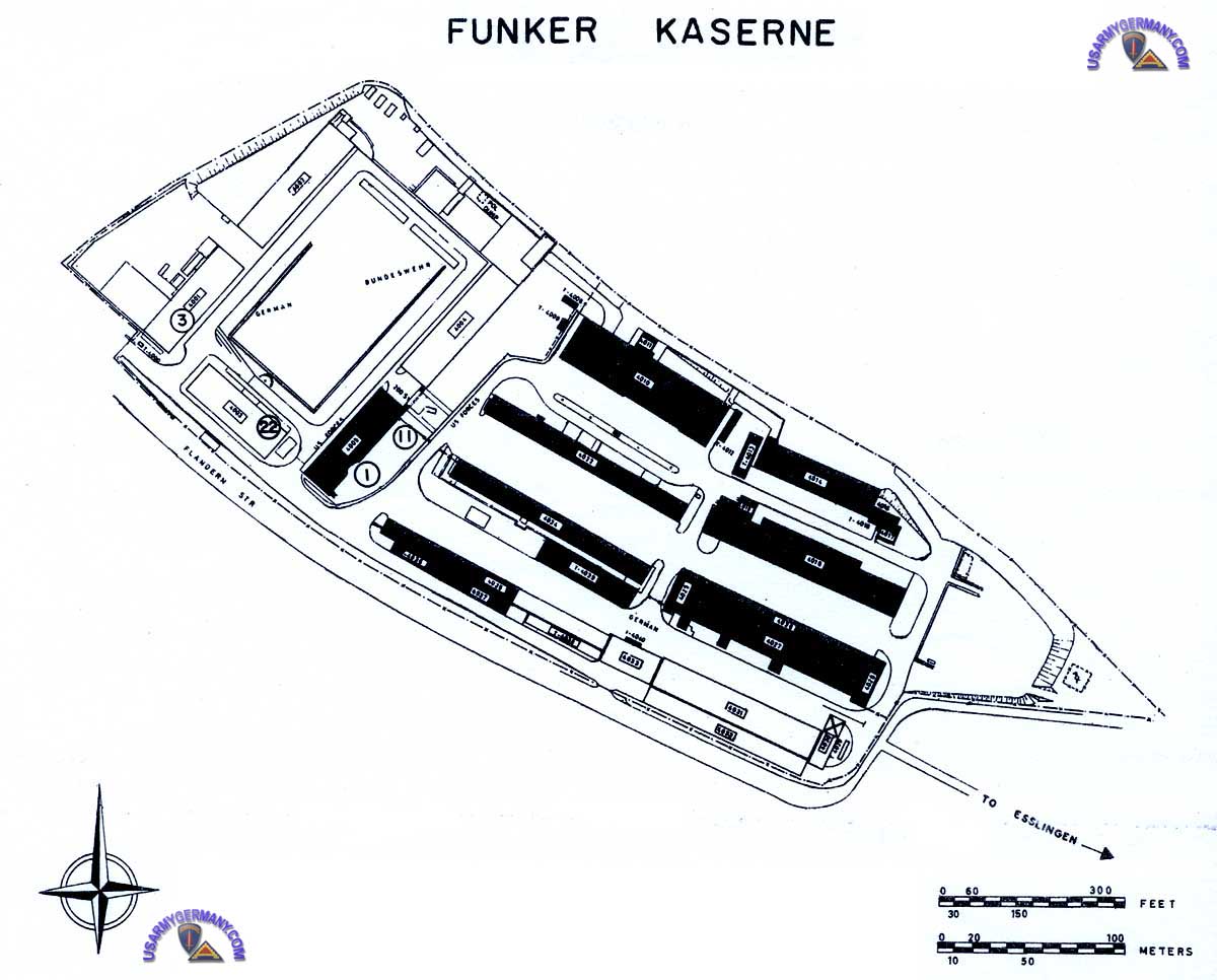 USAREUR Installation Maps - Funker Ksn 1960s